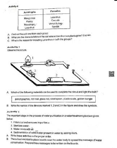 Class 7 Basic Science Christmas Exam Question Paper 2024 | Kerala Std 7 Second Term Basic ...