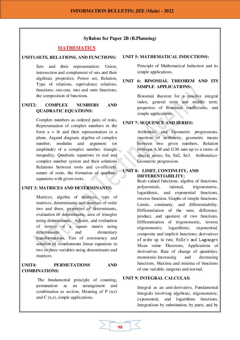 JEE Main Syllabus 2023 (PDF Download) - Know Weightage of Physics ...