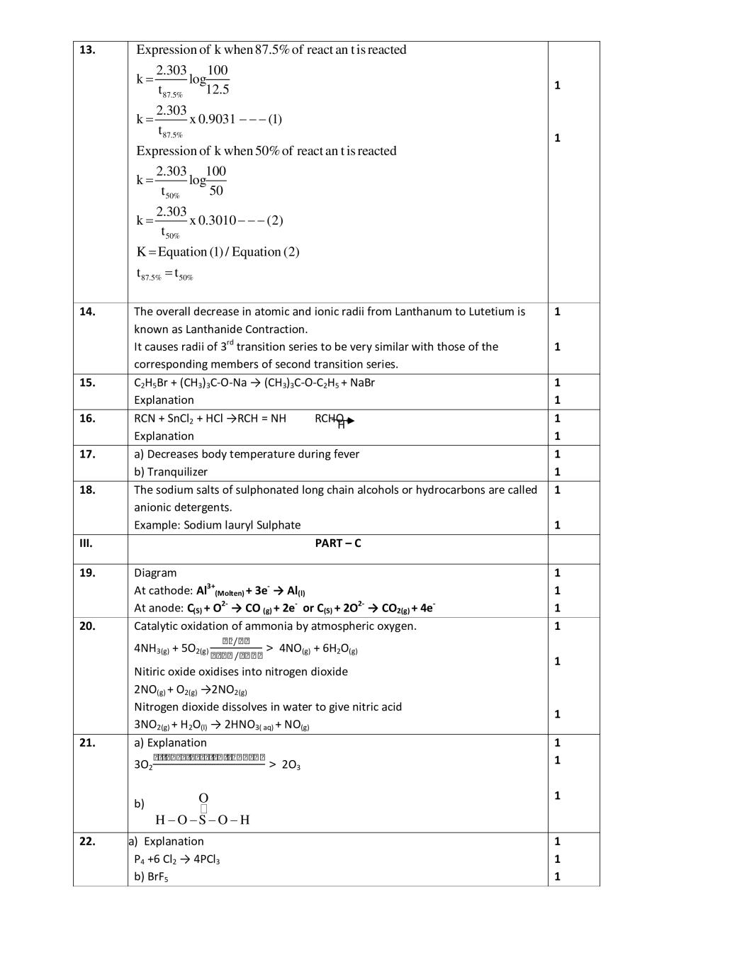 Karnataka 2nd PUC Model Question Paper for Chemistry