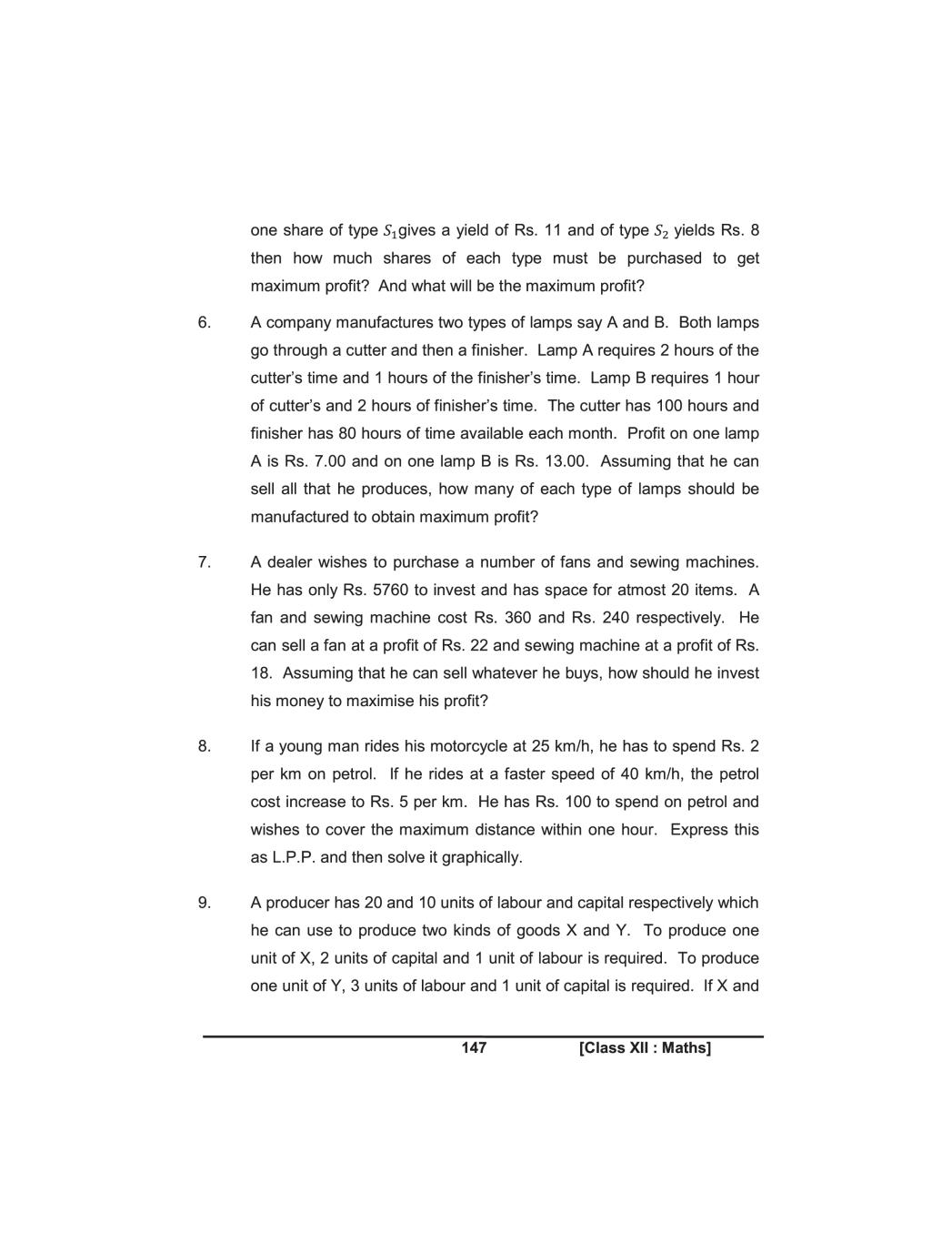 Class 12 Maths Notes For Linear Programming Class 12 Maths Notes For Linear Programming