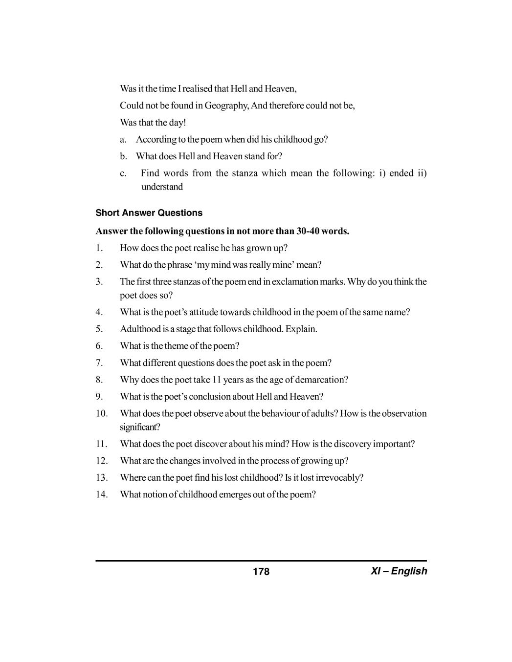 Childhood Class 11 Notes PDF Childhood Childhood Class 11 Notes PDF Childhood