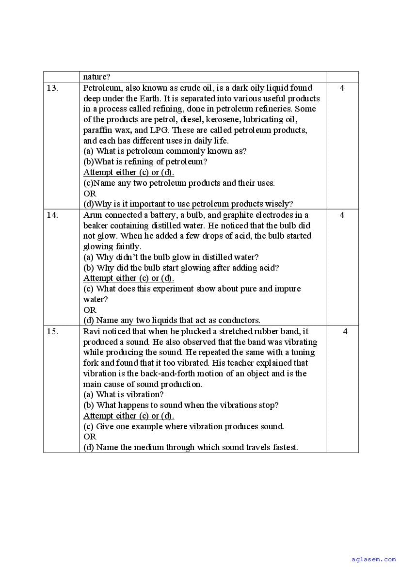 Class 8 Science Sample Paper 2026 PDF - Download Science Model Question ...