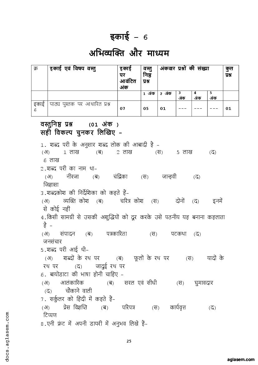 Class 11 Hindi Question Bank PDF Important Questions For Class 11 Hindi Class 11 Hindi Question Bank PDF Important Questions For Class 11 Hindi