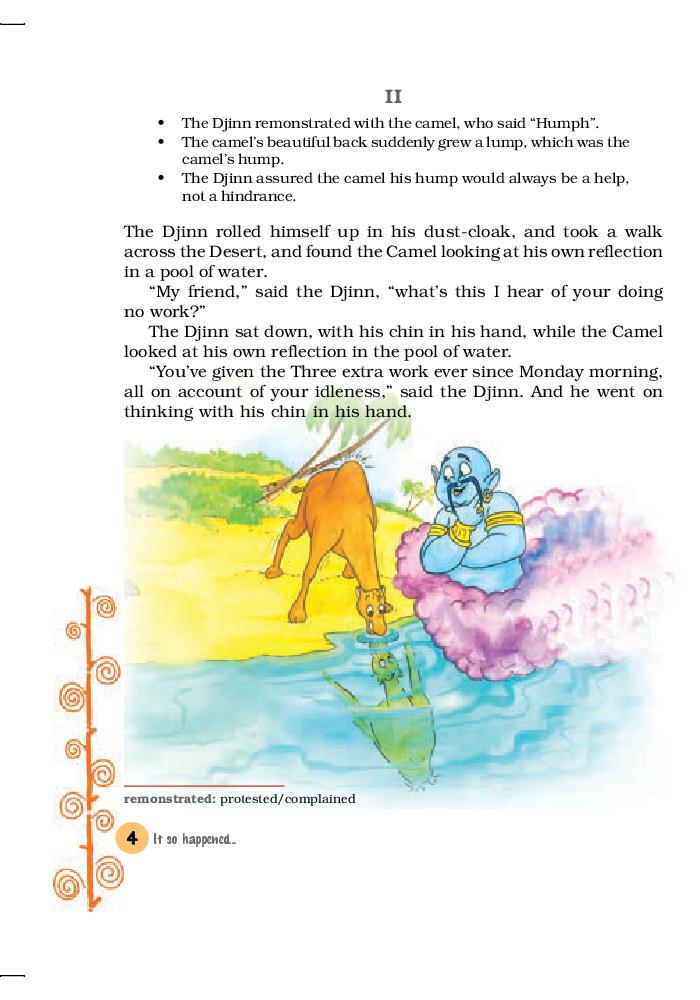 NCERT Book Class 8 English Chapter 1 How The Camel Got His Hump 2024