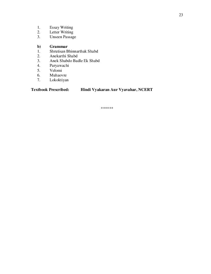 Meghalaya Board Class 11th Syllabus 2024 PDF MBOSE Syllabus For