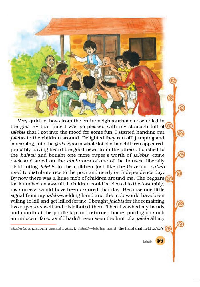 NCERT Book Class 8 English Chapter 7 Jalebis PDF 