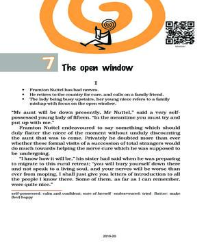 NCERT Book Class 8 English (It So Happened) Chapter 7 The open window