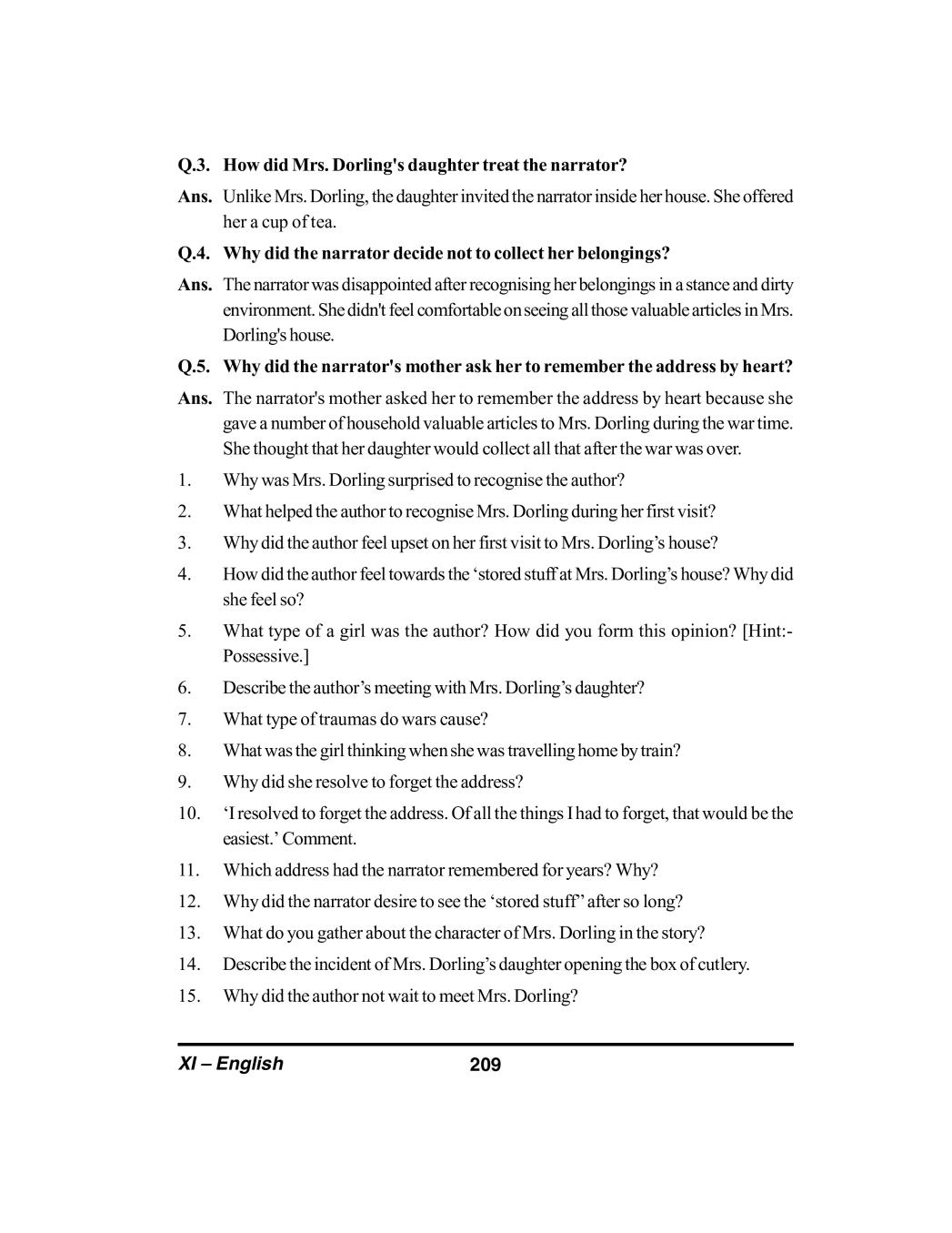 The Address Notes For Class 11 English Pdf Oneedu24 Riset