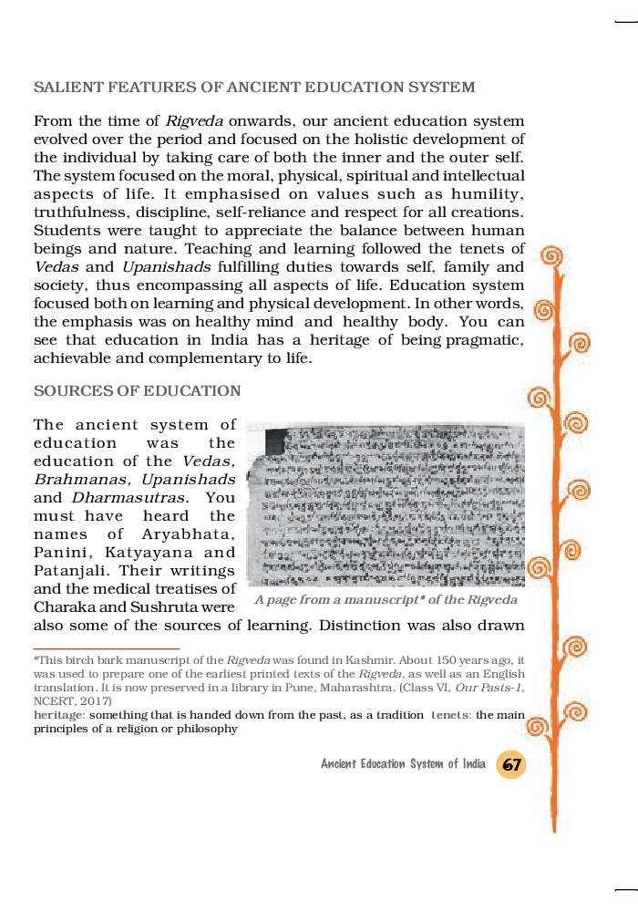 NCERT Book Class 8 English Chapter 8 Ancient Education System Of India