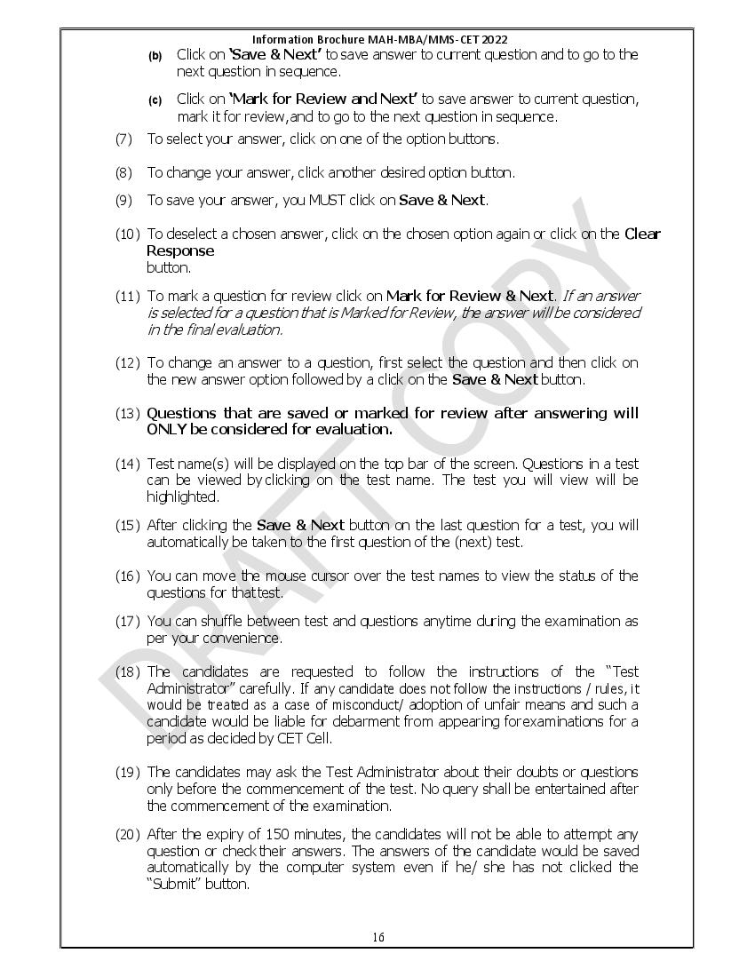 MBA CET Sample Paper 2023 - Download PDF