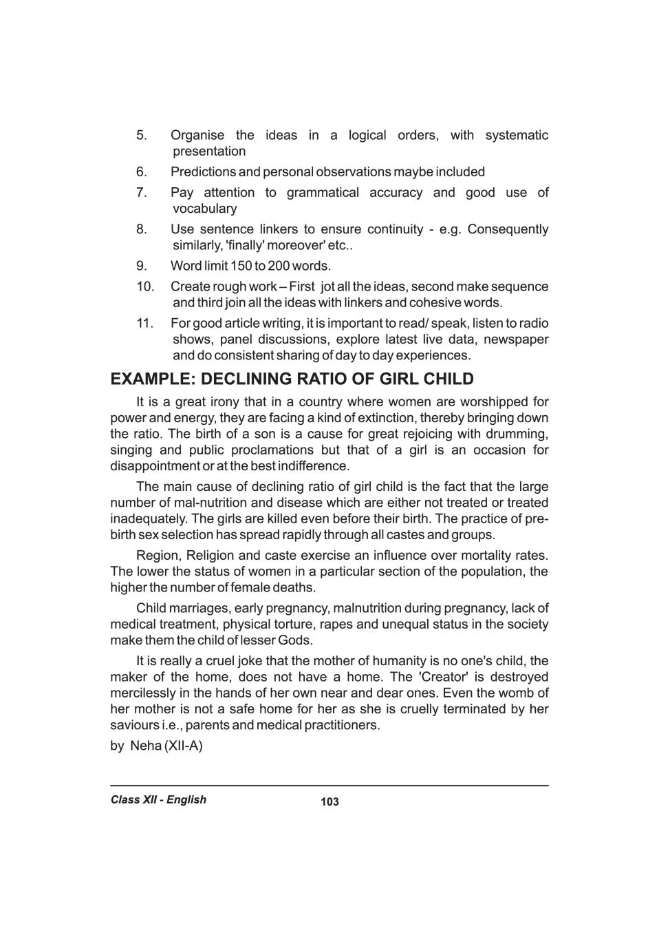  Article Writing Examples For Class 11 Article Writing 11 12 Tips