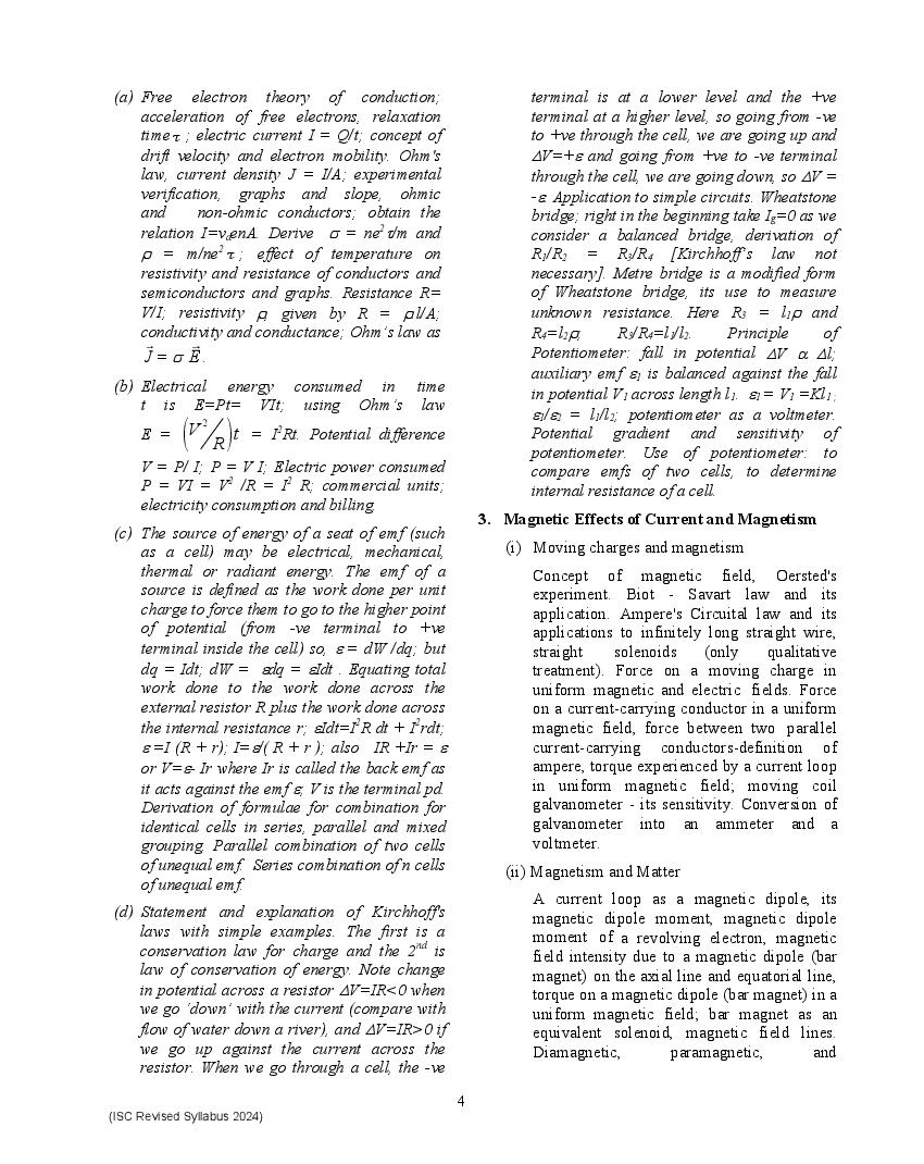 Class 11 Isc Physics Syllabus 2024 Image To U Class 11 Isc Physics Syllabus 2024 Image To U