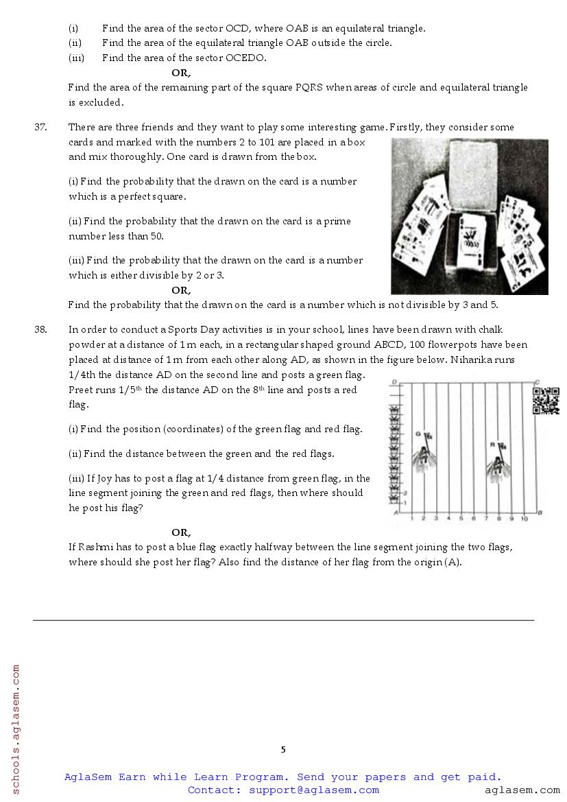 Class 10 Maths Half Yearly Question Paper 2024 | Download 10th Half ...