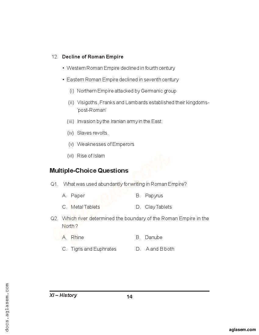 Class 11 History Notes for An Empire Across Three Continents (PDF ...