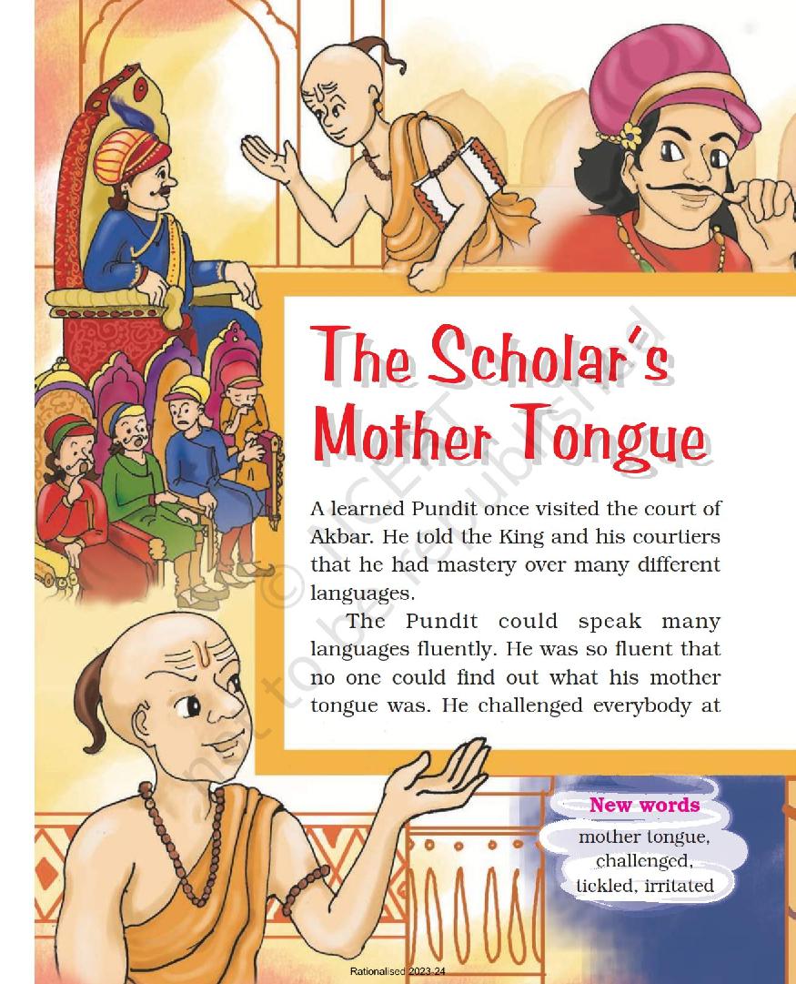 CBSE Class 4 English Marigold Unit 6 The Scholar s Mothertongue