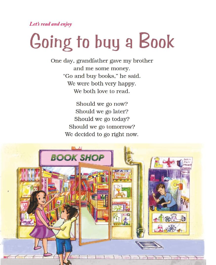 NCERT Book Class 4 English Marigold Unit 8 Going To Buy A Book Books NCERT Book Class 4 English Marigold Unit 8 Going To Buy A Book Books