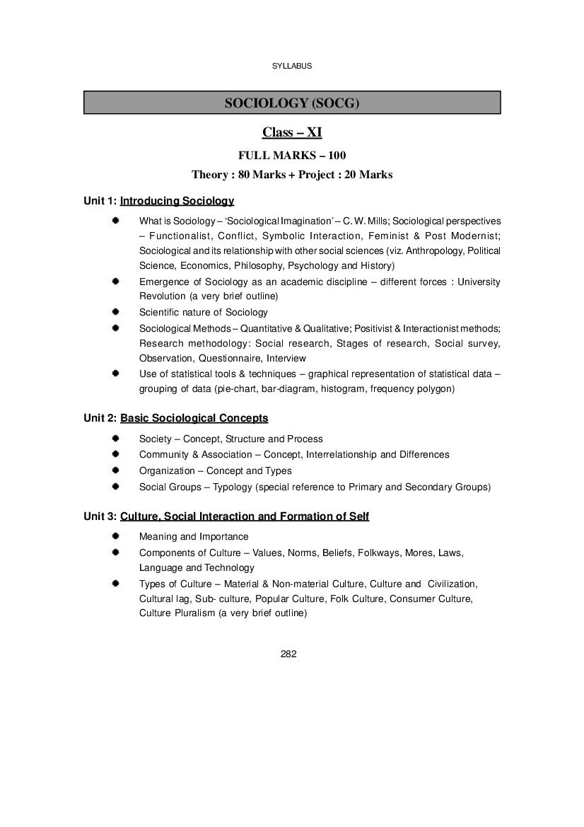 WBCHSE Class 11 Statistics Syllabus 2023 PDF West Bengal Board