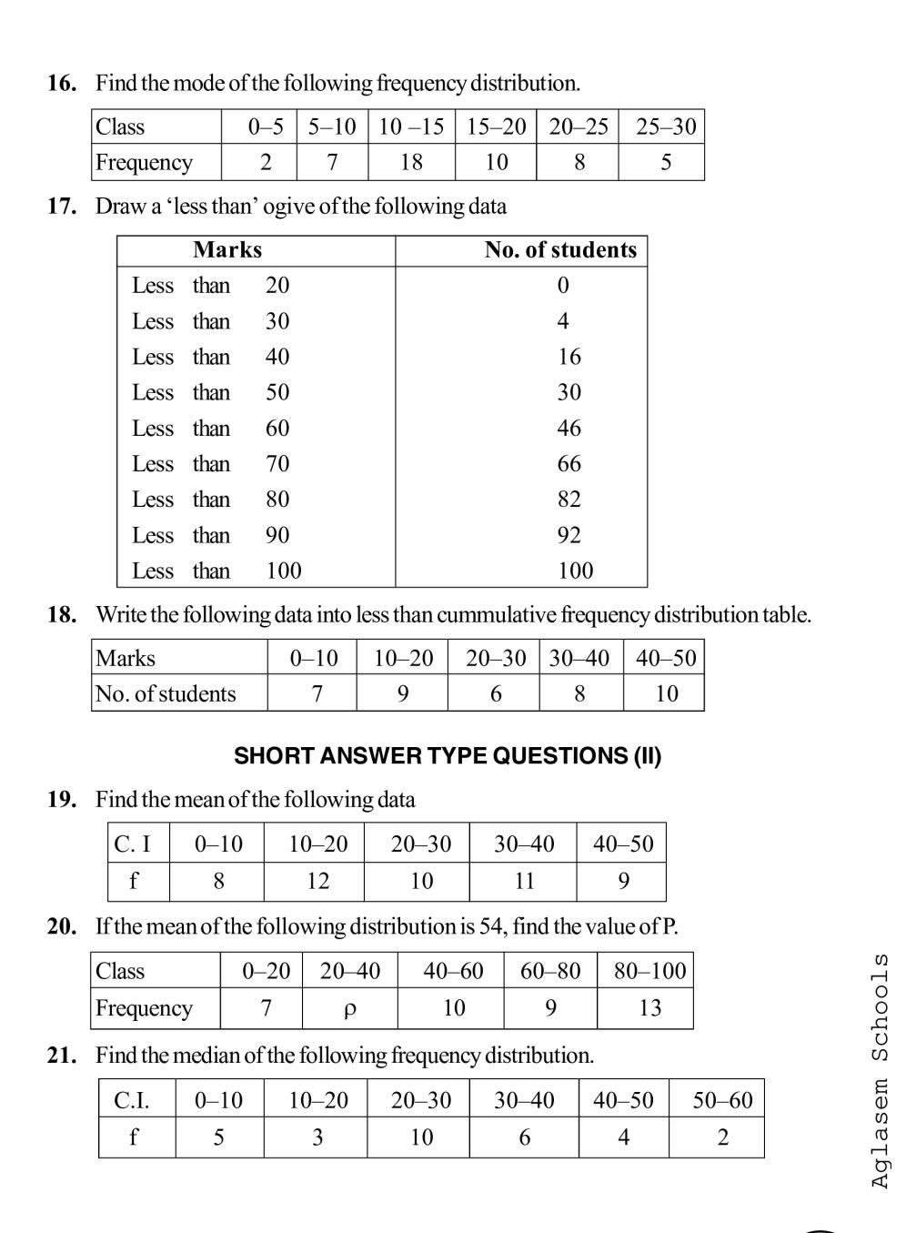 Statistics Notes For Class 10 Maths PDF OneEdu24