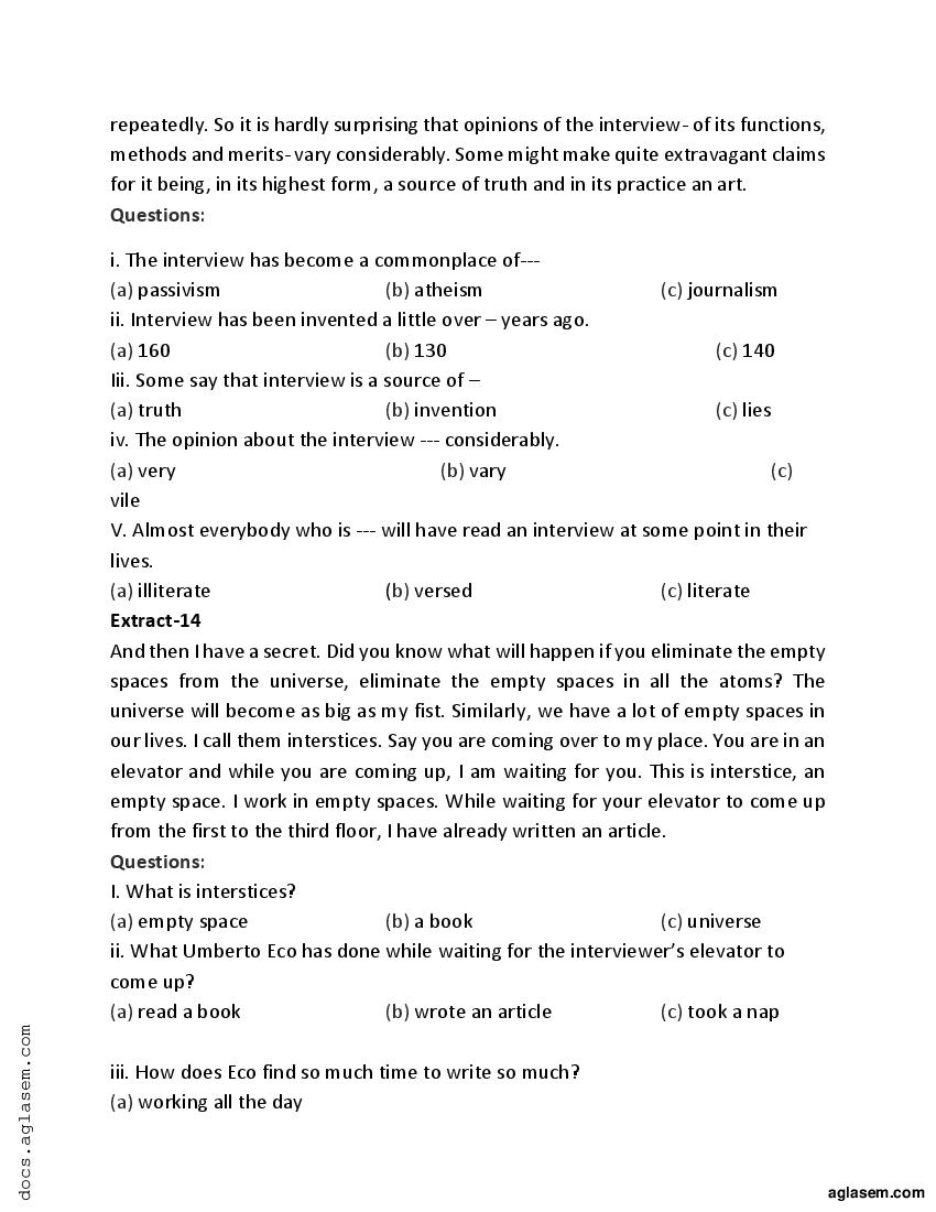 Class 12 English Question Bank PDF Important Questions For Class 12 Class 12 English Question Bank PDF Important Questions For Class 12