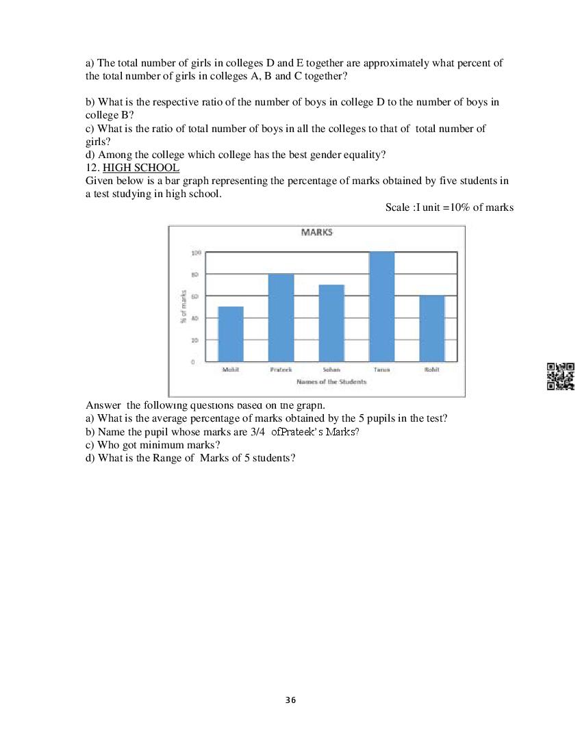 Class 7 Maths Notes for Data Handling (PDF) - Study Material - AglaSem
