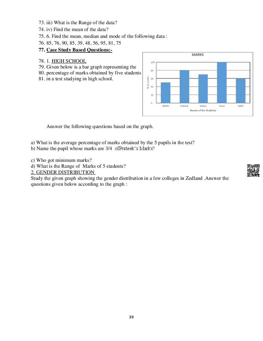 Class 7 Maths Notes for Data Handling (PDF) - Study Material - AglaSem