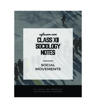 Class 12 Sociology Notes for Social Movements