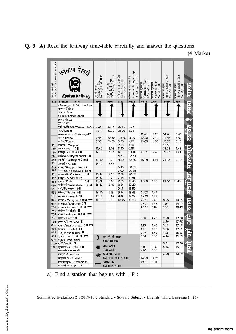 Class 7 English Sample Paper 2023 Maharashtra Board PDF Maha Std