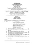 ISC Class 11 Specimen Paper 2019 for English Paper 2