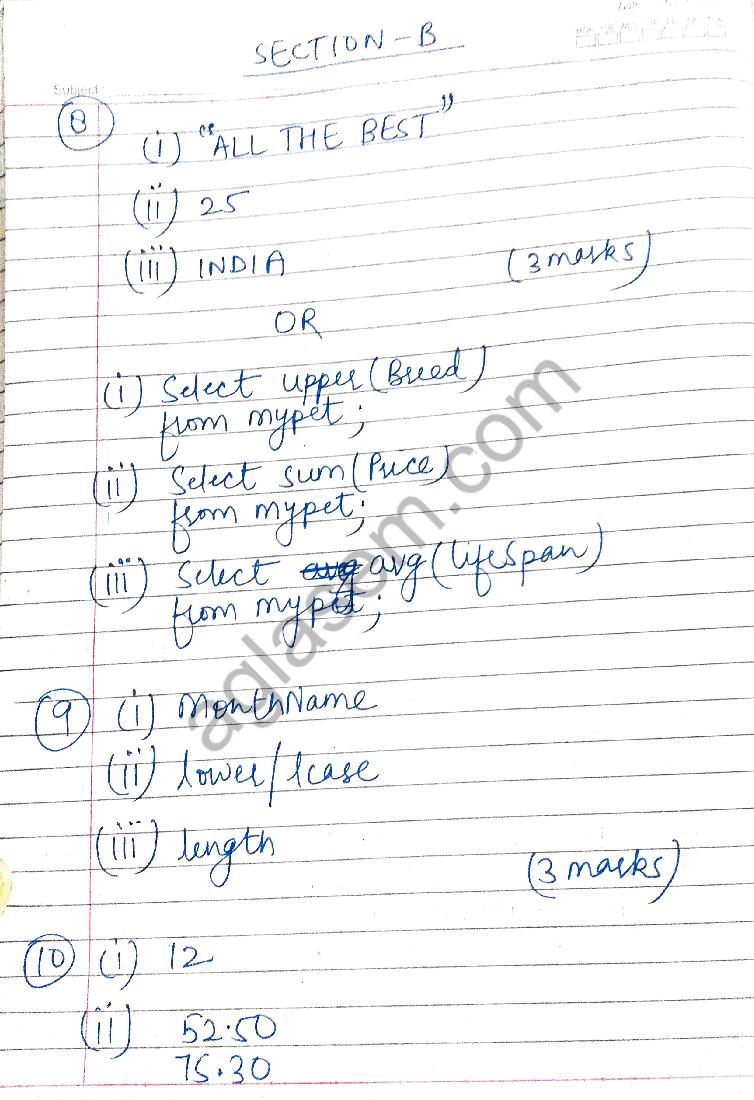 Cbse Class 12 Ip Term 2 Answer Key 2022 Out Download Solved Paper Pdf