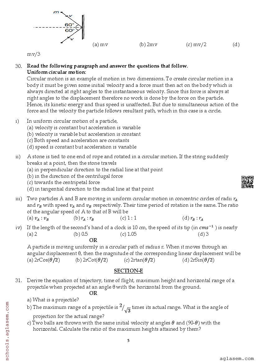 Class 11 Physics Half Yearly Question Paper 2024 | Download 11th Half Yearly Physics Question ...