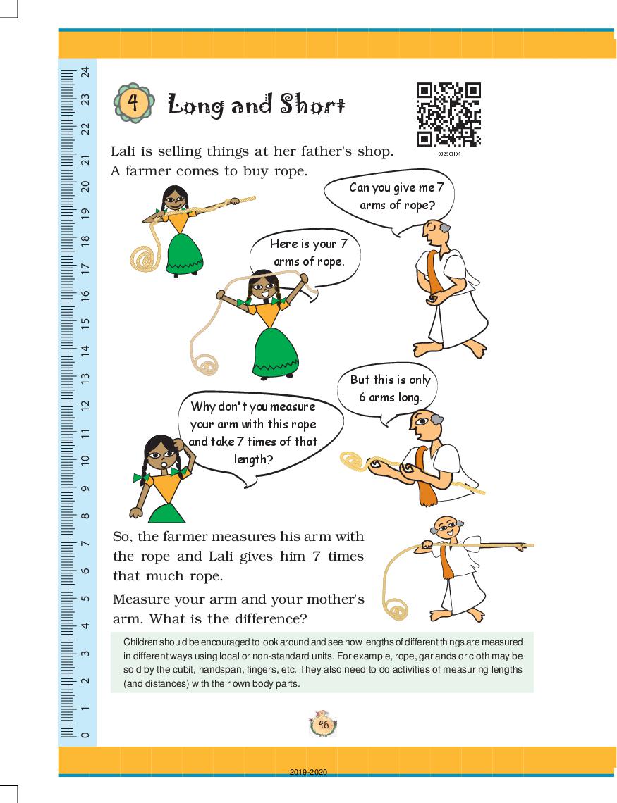 NCERT Book Class 3 Maths Chapter 4 Long And Short