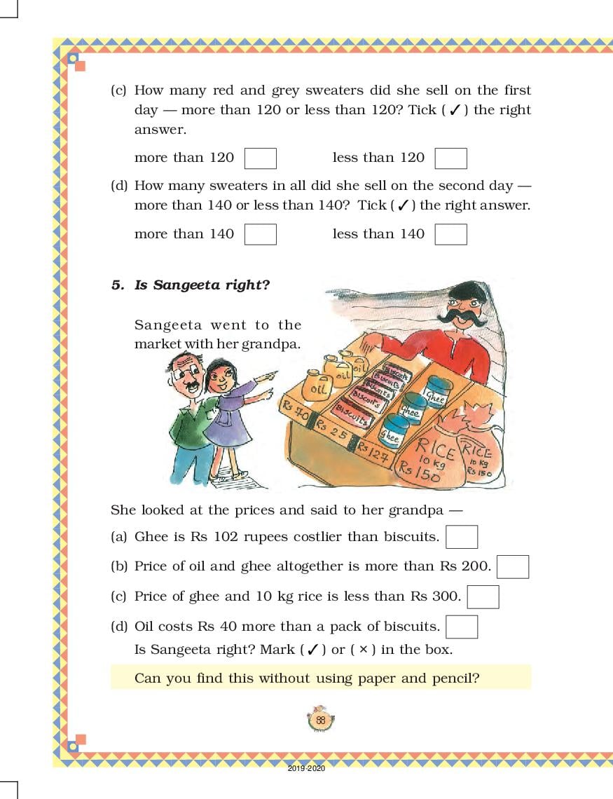 NCERT Book Class 3 Maths Chapter 6 Fun With Give And Take AglaSem Schools