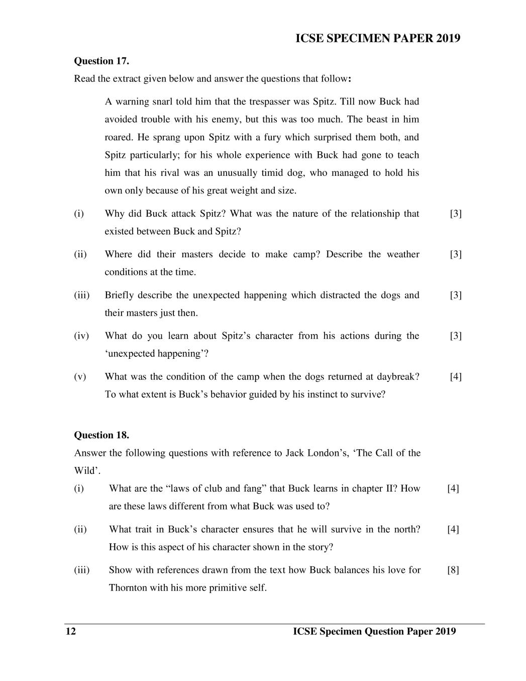 Icse 10 Syllabus 2023 Revised Board Exam Pattern Check Here Specimen