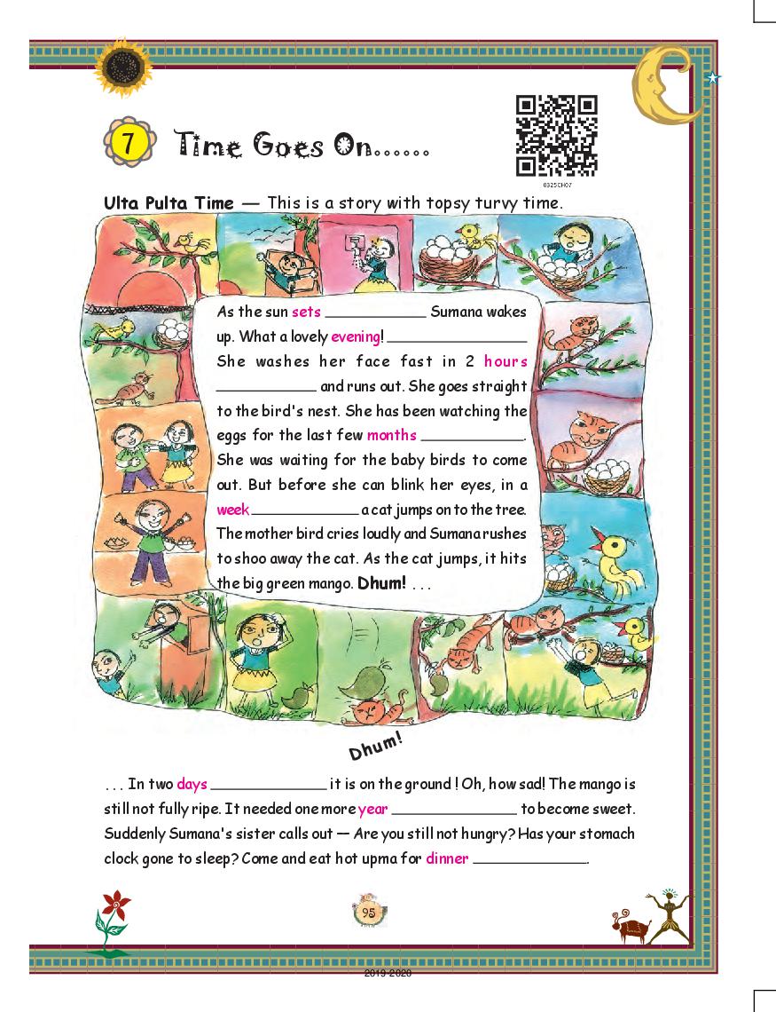 NCERT Book Class 3 Maths Chapter 7 Time Goes On