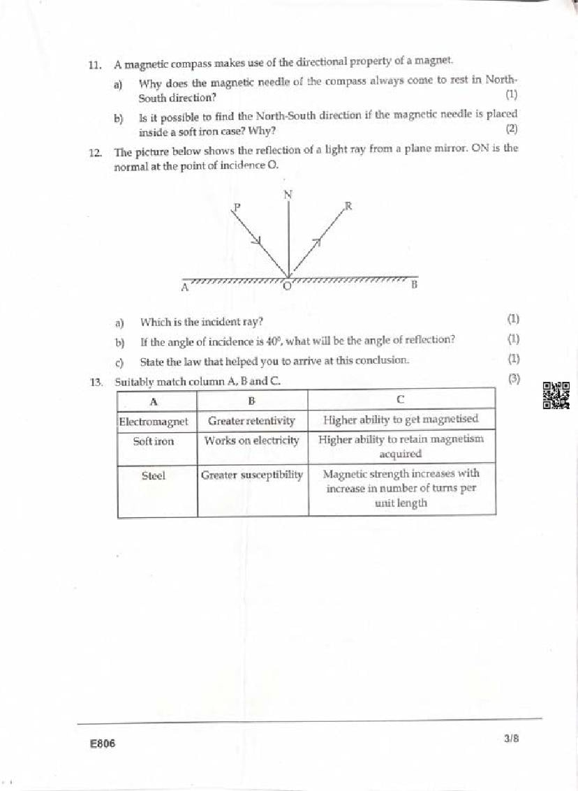 Class 8 Basic Science Christmas Exam Question Paper 2024 | Kerala Std 8 Second Term Basic ...