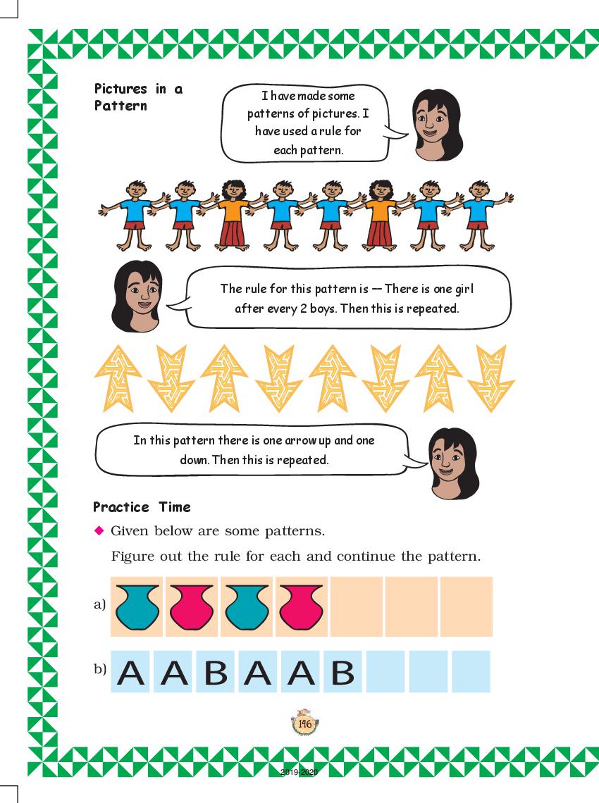 NCERT Book Class 3 Maths Chapter 10 Play With Patterns