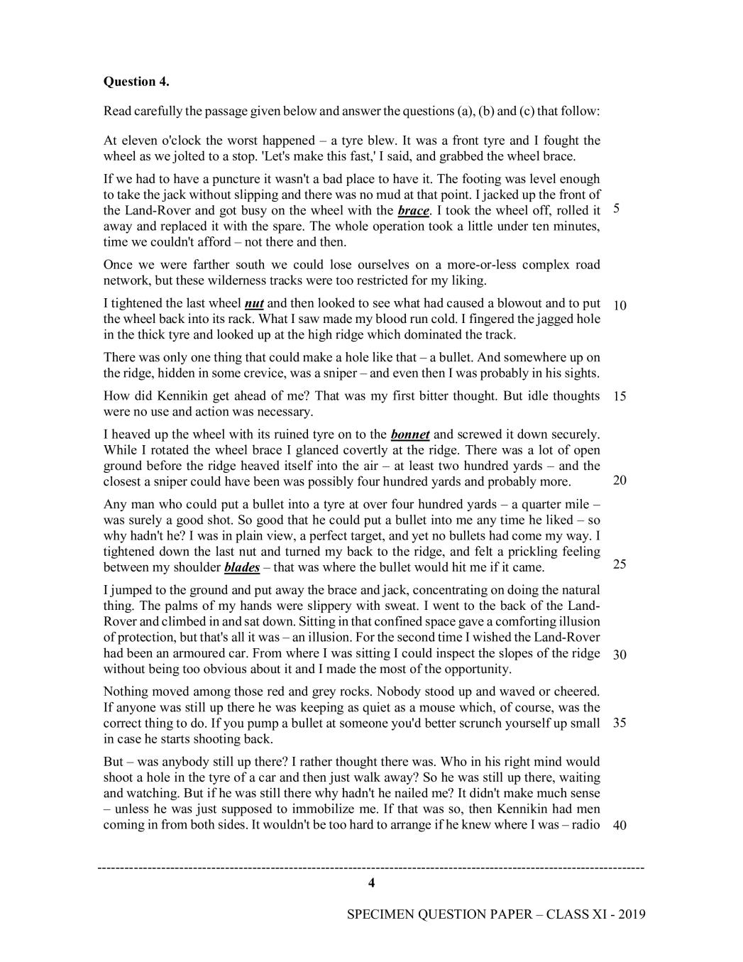 ISC Class 11 English Language Specimen Paper 2024 PDF OneEdu24