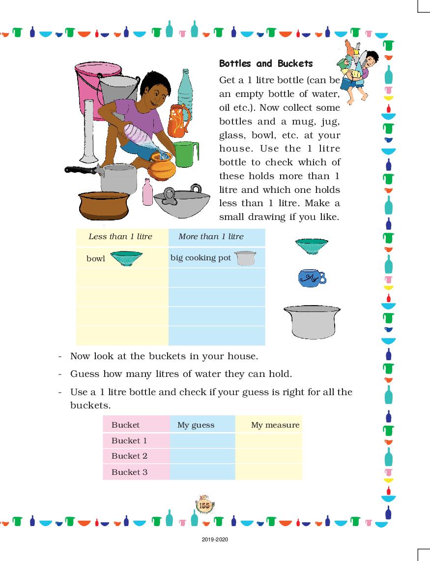 NCERT Book Class 3 Maths Chapter 11 Jugs And Mugs AglaSem Schools