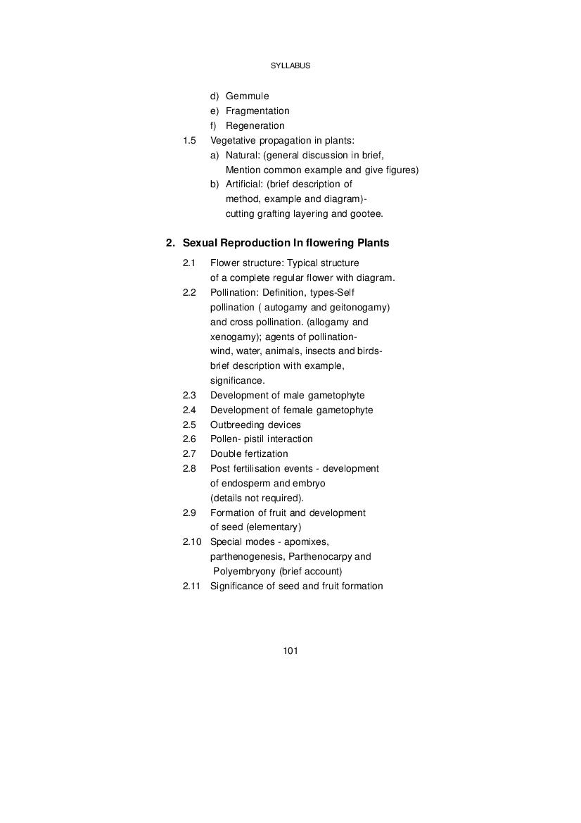 WBCHSE Class 12 Biological Sciences Syllabus 2023 PDF West Bengal