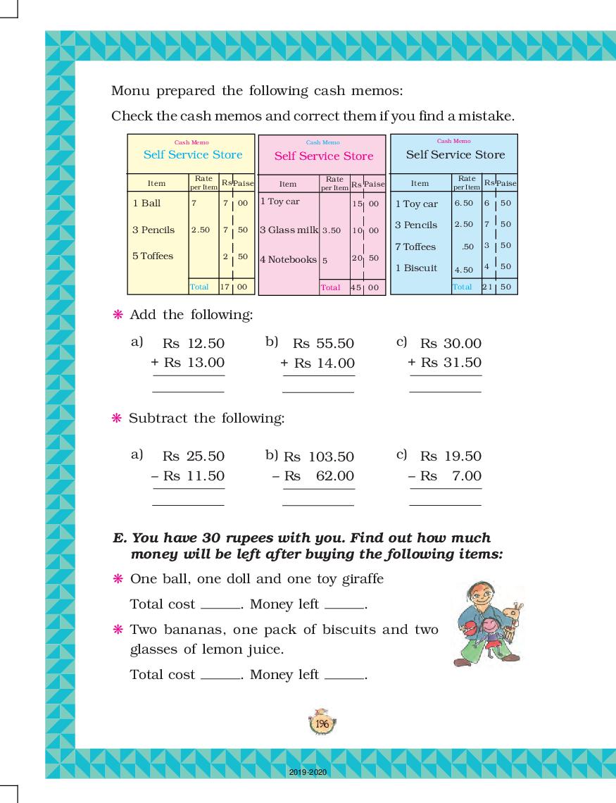 NCERT Book Class 3 Maths Chapter 14 Rupees And Paise PDF 