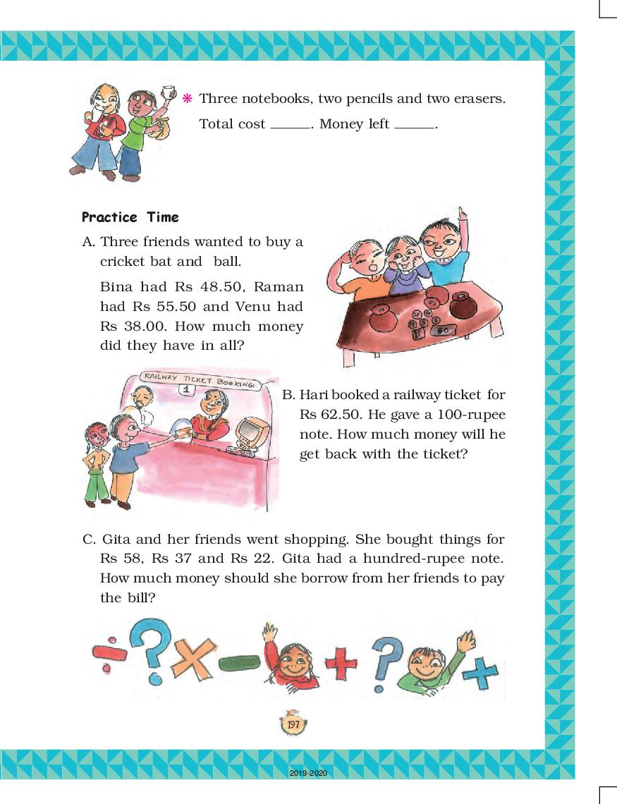 NCERT Book Class 3 Maths Chapter 14 Rupees And Paise