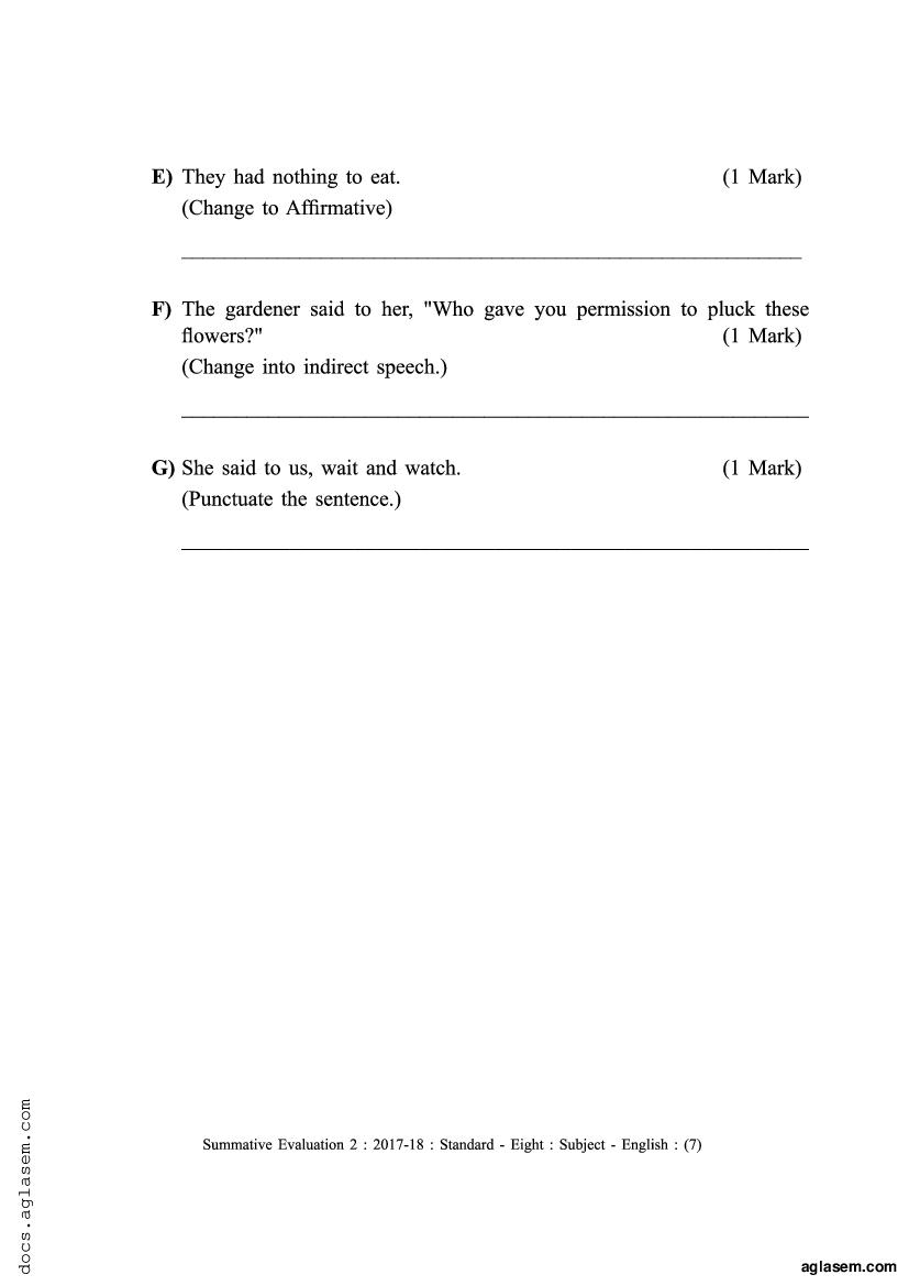Maharashtra Board 8th English Sample Paper 2024 PDF NCERT Expert Maharashtra Board 8th English Sample Paper 2024 PDF NCERT Expert