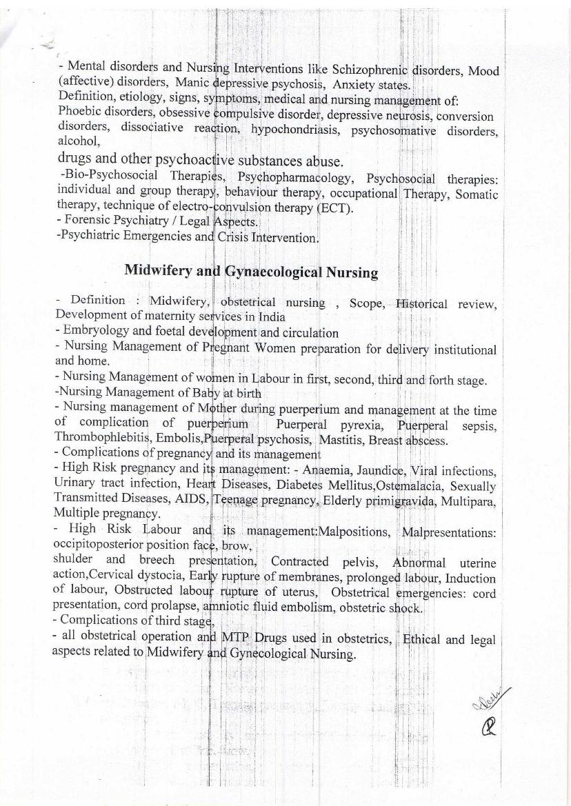 CG Post Basic B Sc Nursing 2024 Syllabus PDF AglaSem Admission