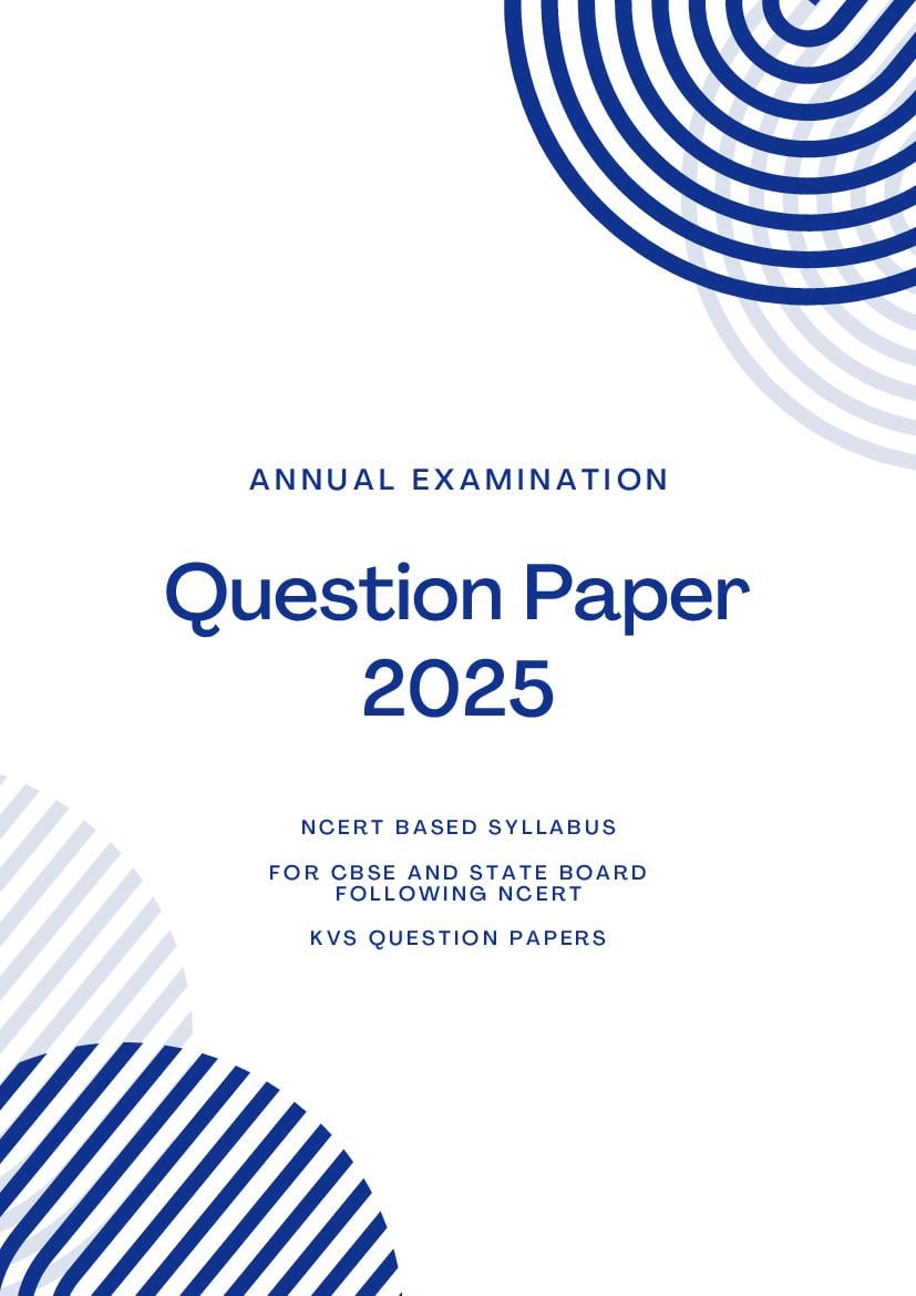 Class 6 Question Paper 2025 Social Science