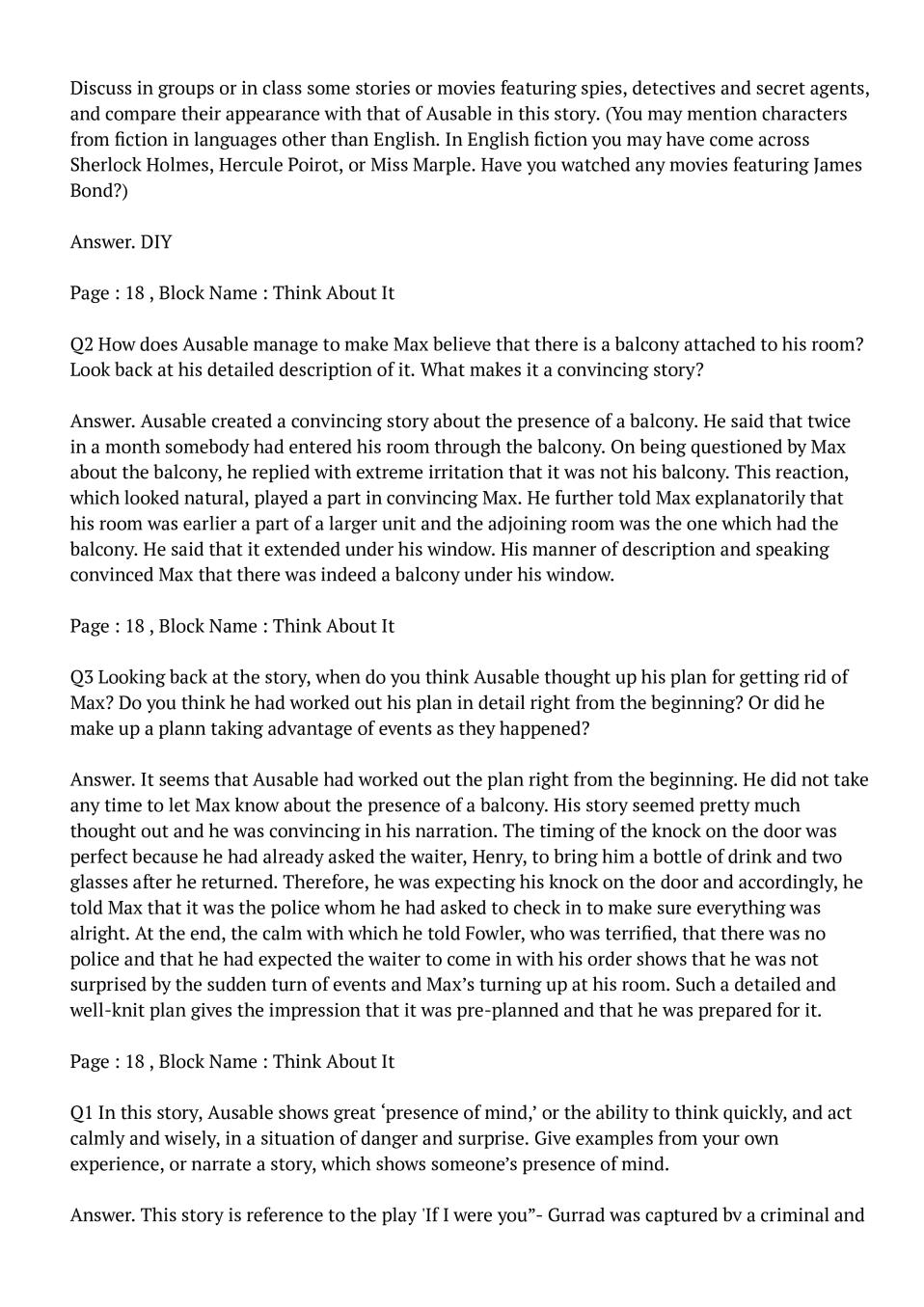 NCERT Solutions For Class 10 English Supplementary Reader Chapter 3 NCERT Solutions For Class 10 English Supplementary Reader Chapter 3