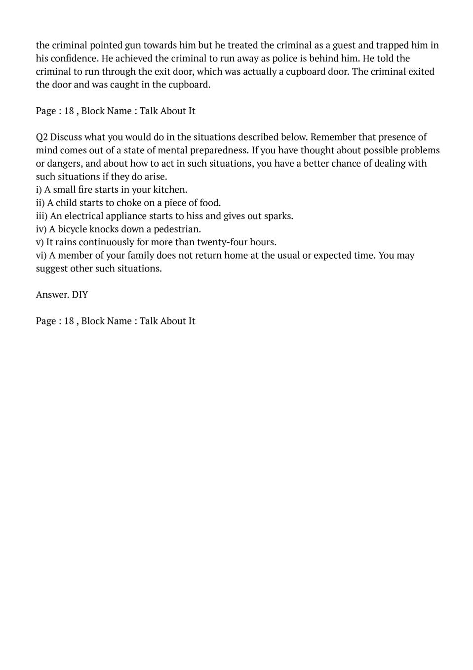NCERT Solutions For Class 10 English Chapter 3 The Midnight Visitor PDF 