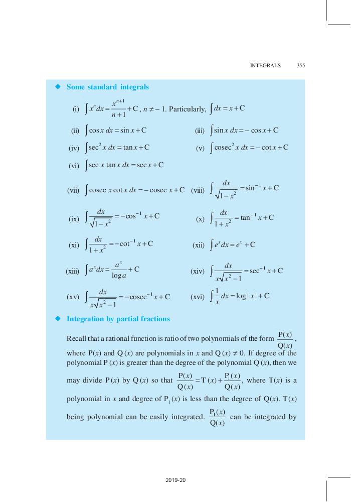 NCERT Book Class 12 Maths Chapter 7 Integrals PDF NCERT Book Class 12 Maths Chapter 7 Integrals PDF