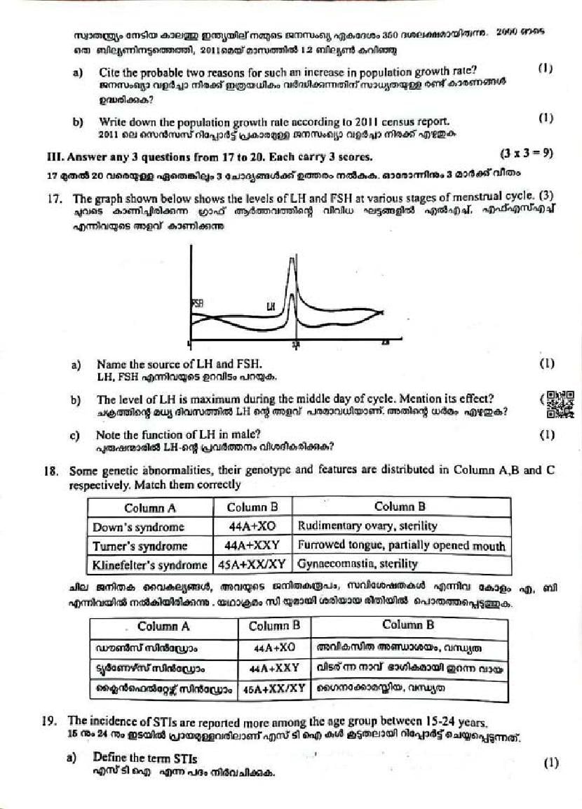 Class 2 English Onam Exam Question Paper 2024-25 | Kerala Std 2 First Term English Question ...