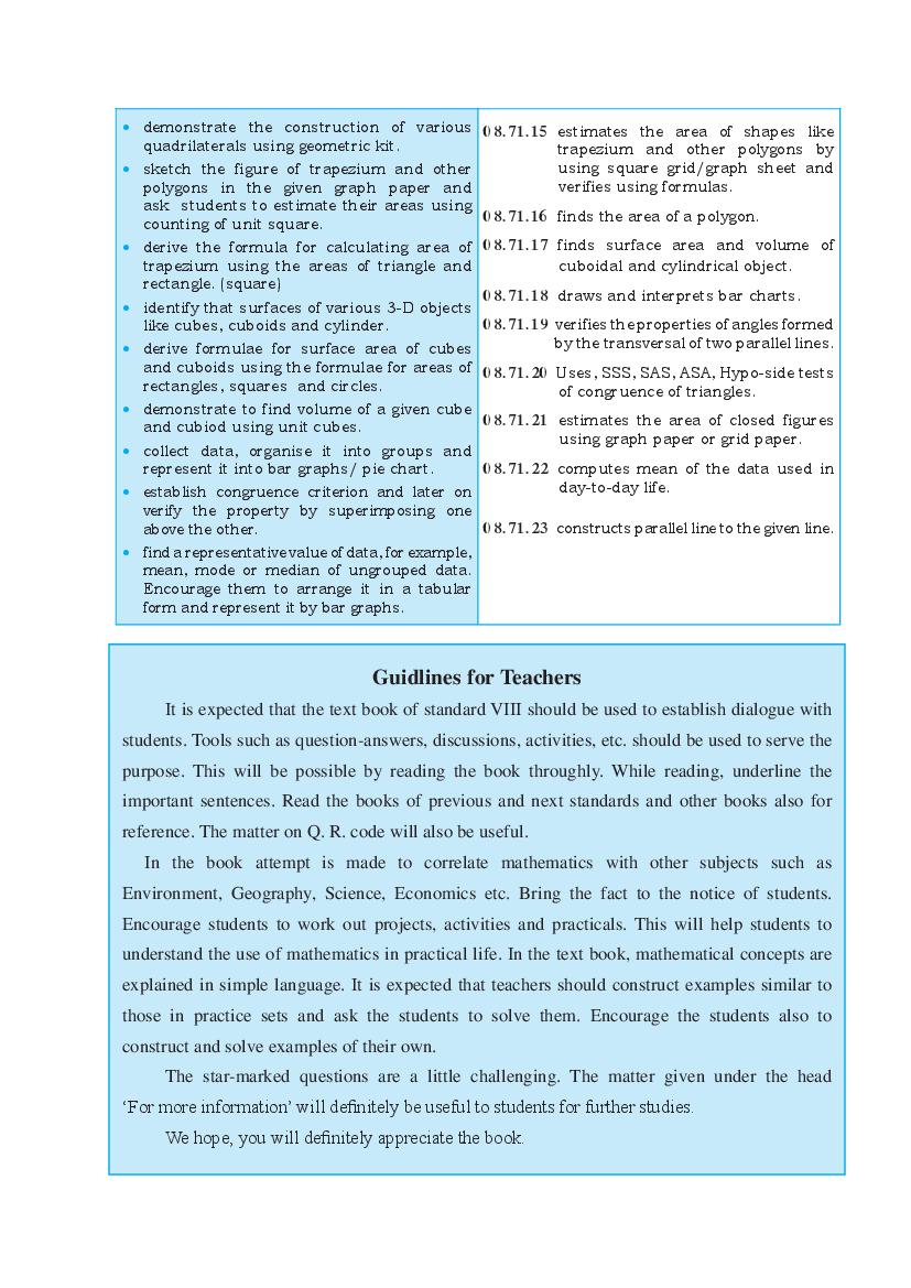 Maharashtra Board 8th Standard Maths Book PDF AglaSem Maharashtra Board 8th Standard Maths Book PDF AglaSem
