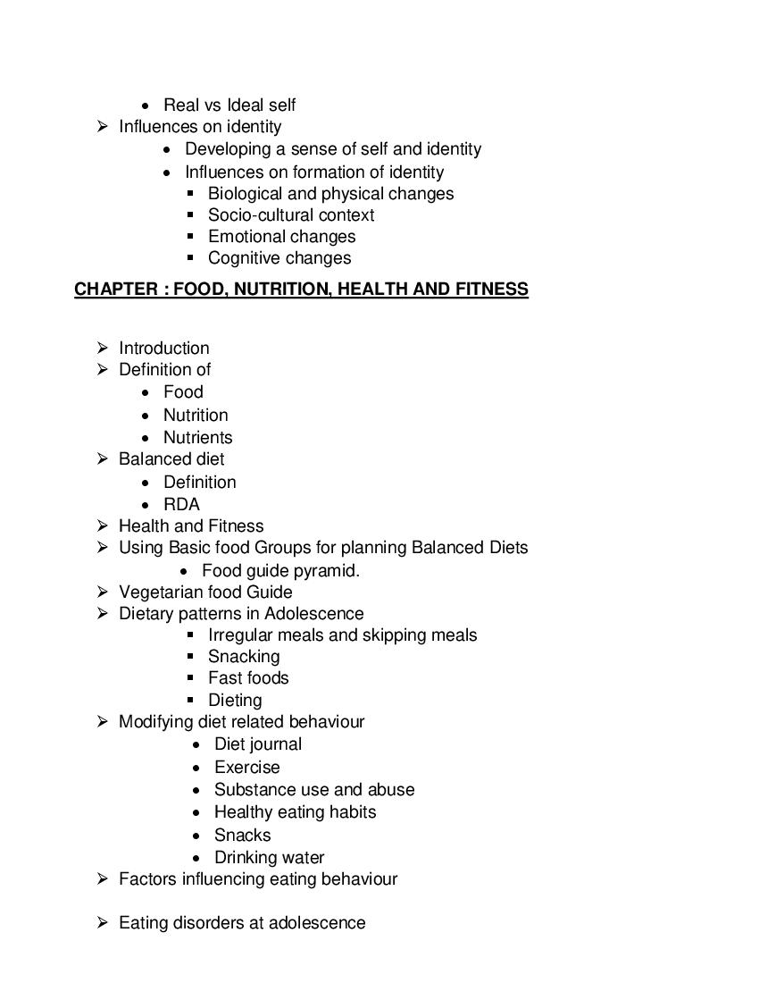 CBSE Syllabus for Class 11 Home Science 2021-22 [Revised]